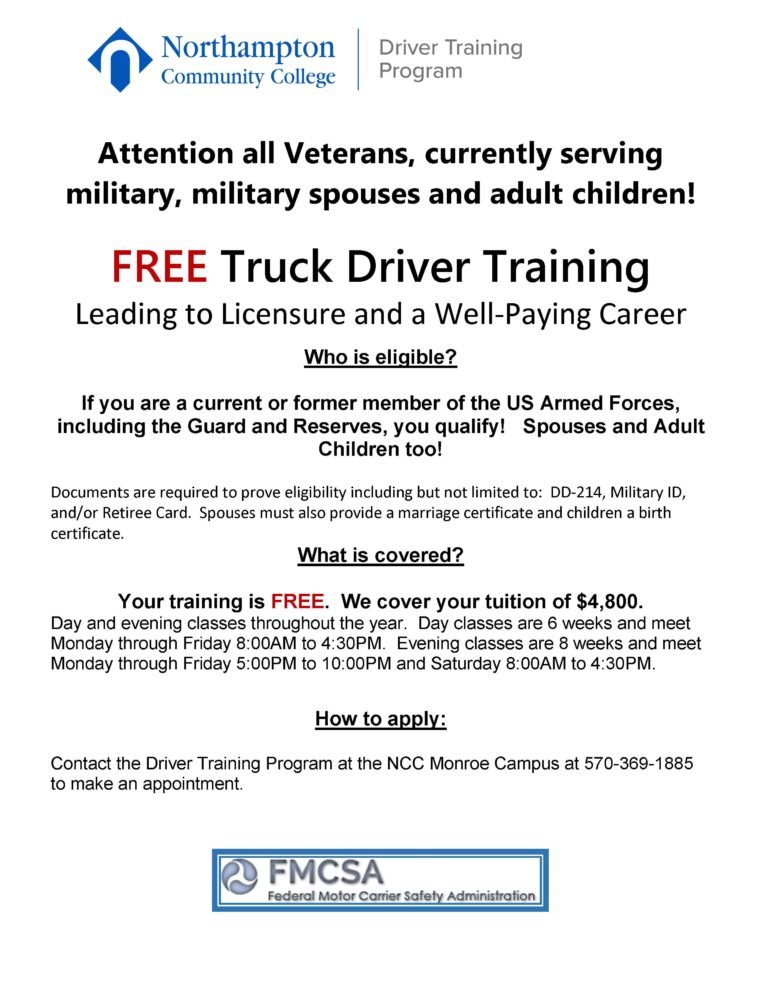 FREE Truck Driving Training Available for Veterans, Current Military ...